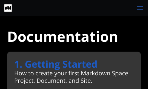 Markdown Space - Documentation